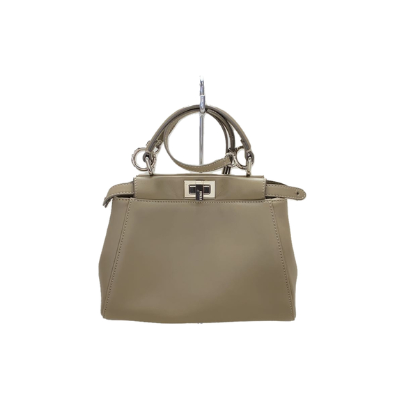 Fendi | Bags | Fendi Shoulder Bag Leather Plain Gray Leather | Poshmark